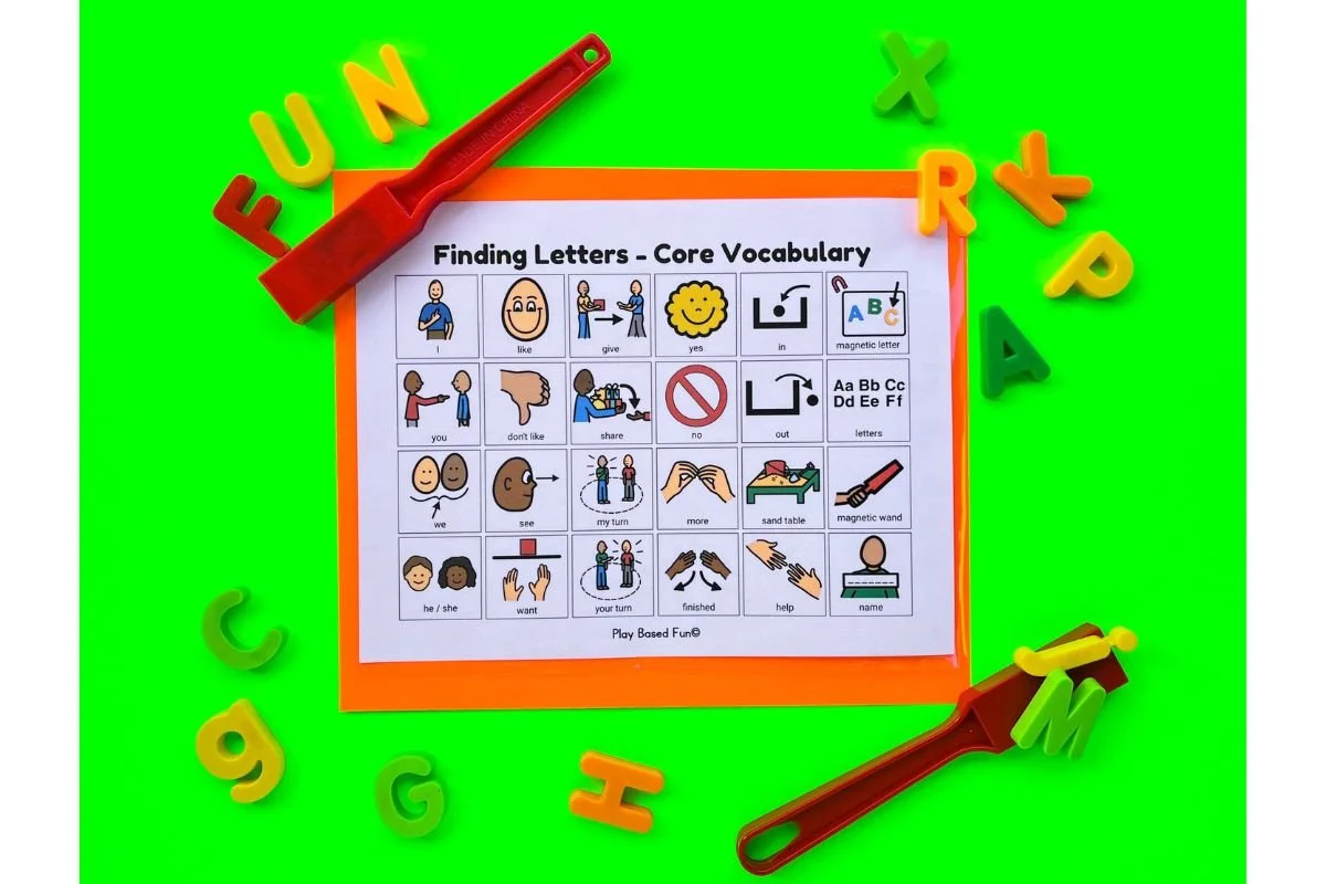 10 Sensory Bin Invitation to Play Printables with Core Boards for Early ...