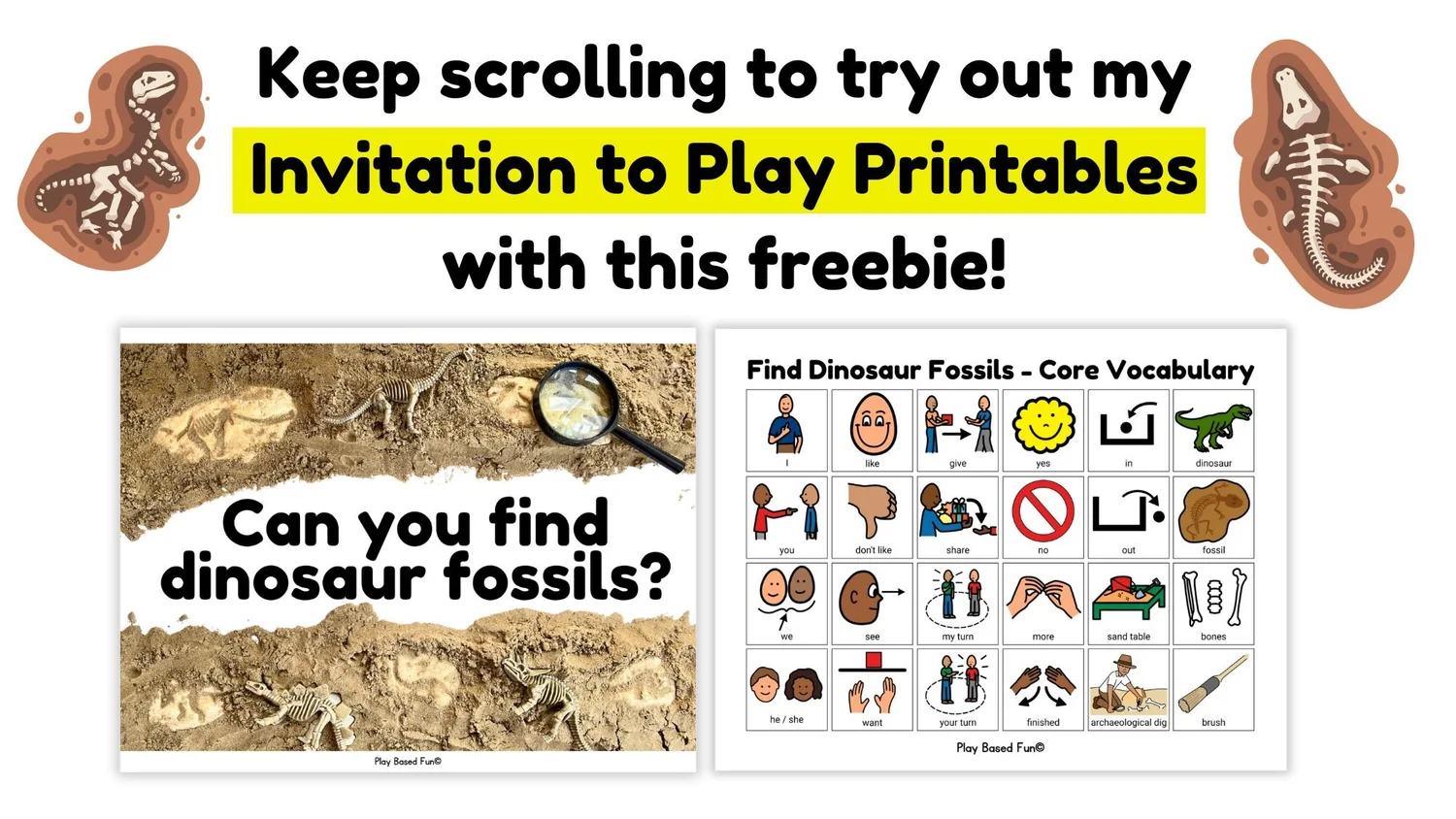 10 Sensory Bin Invitation to Play Printables with Core Boards for Early ...