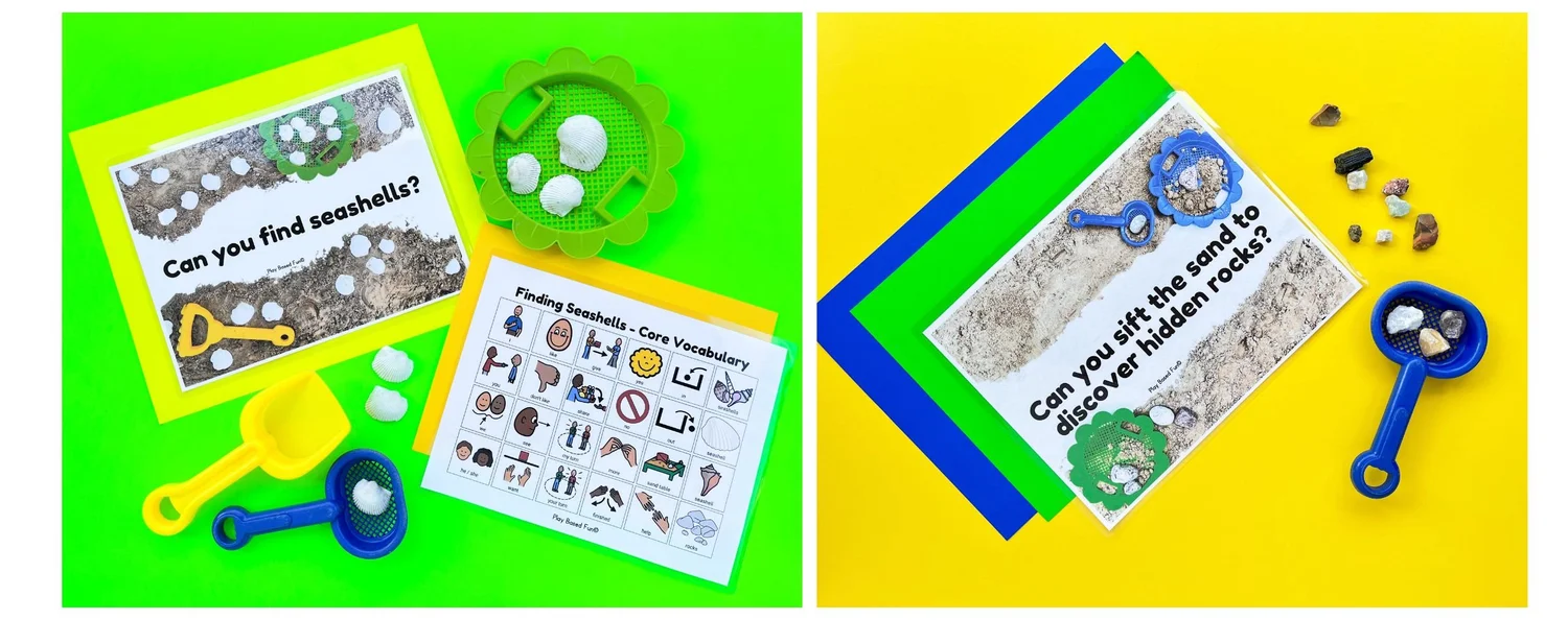 10 Sensory Bin Invitation to Play Printables with Core Boards for Early ...