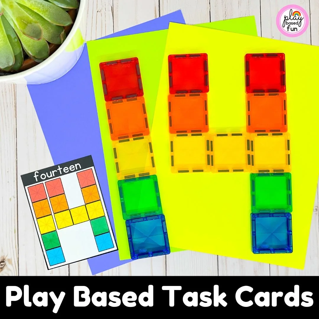 Mini Magnet Tiles Perfect For Special Education Task Boxes — PLAY BASED FUN