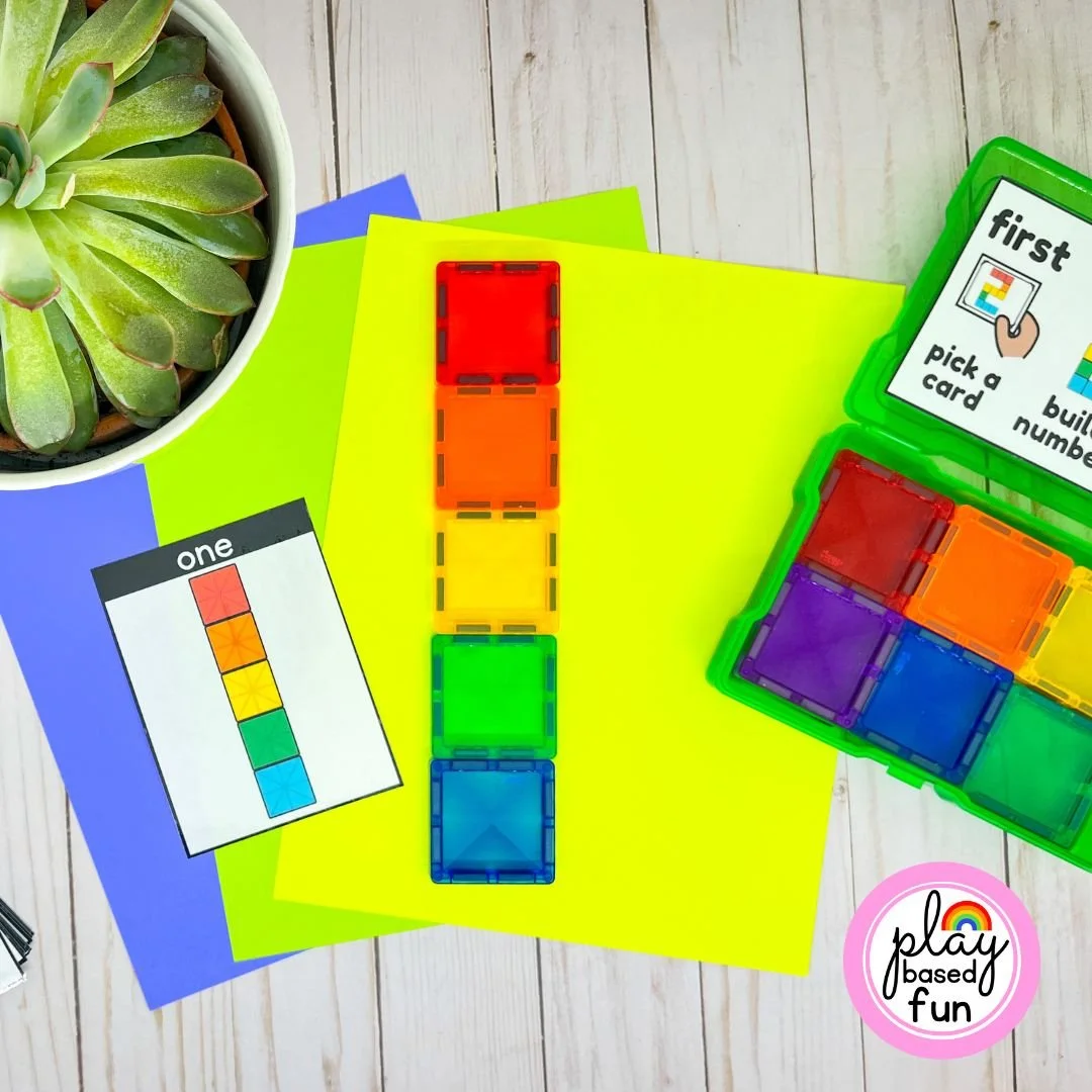 Mini Magnet Tiles Perfect For Special Education Task Boxes — PLAY BASED FUN