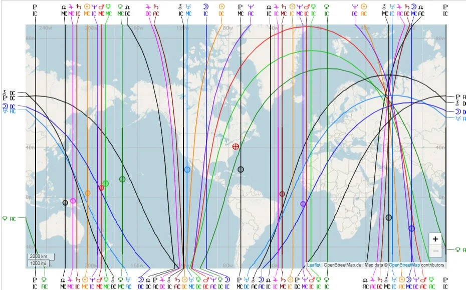 Astrocartography Readings — Muted Earth