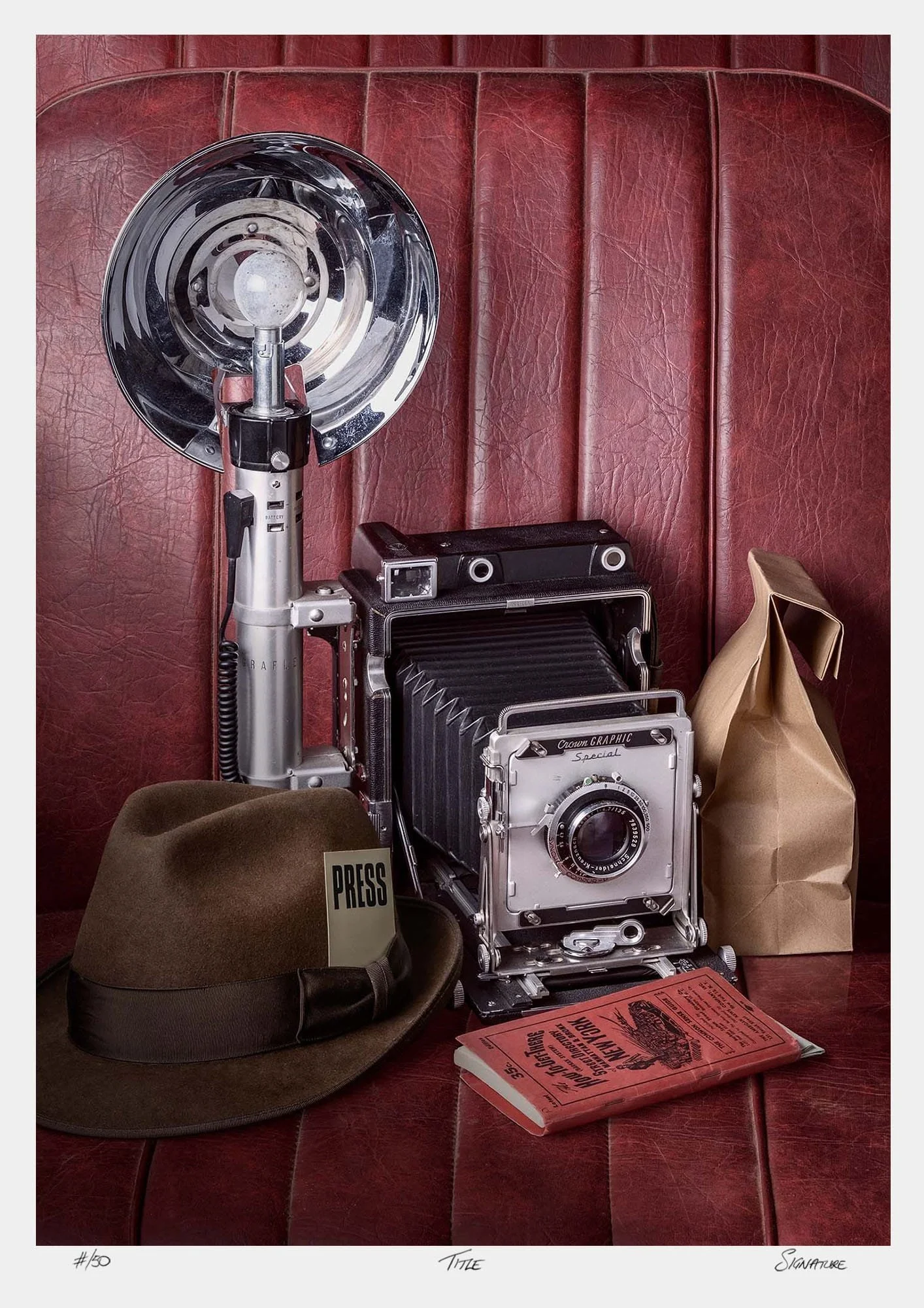 Crown Graphic Camera Print — Nostalgique