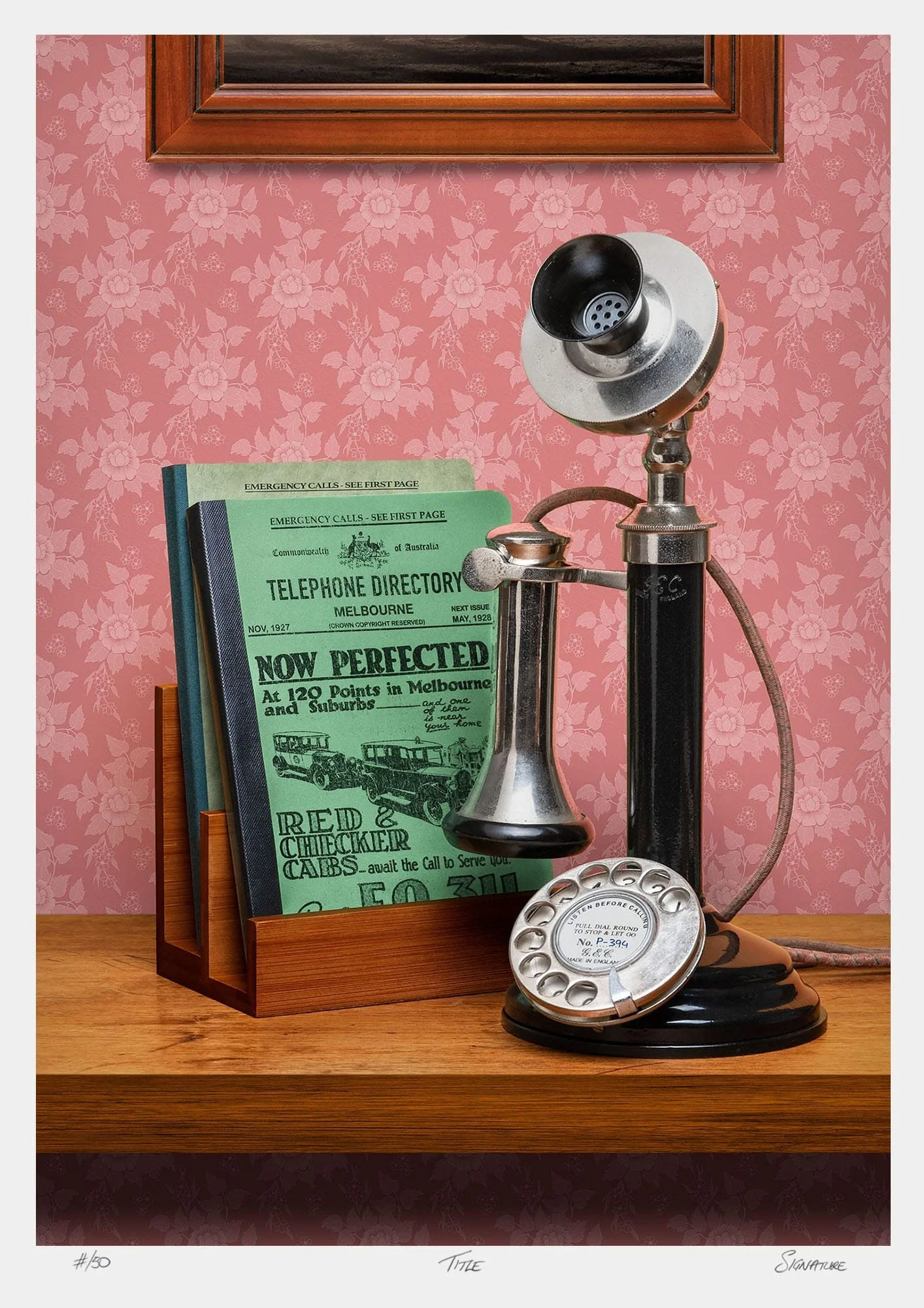 Candlestick Telephone - Original Fine Art Print — Nostalgique