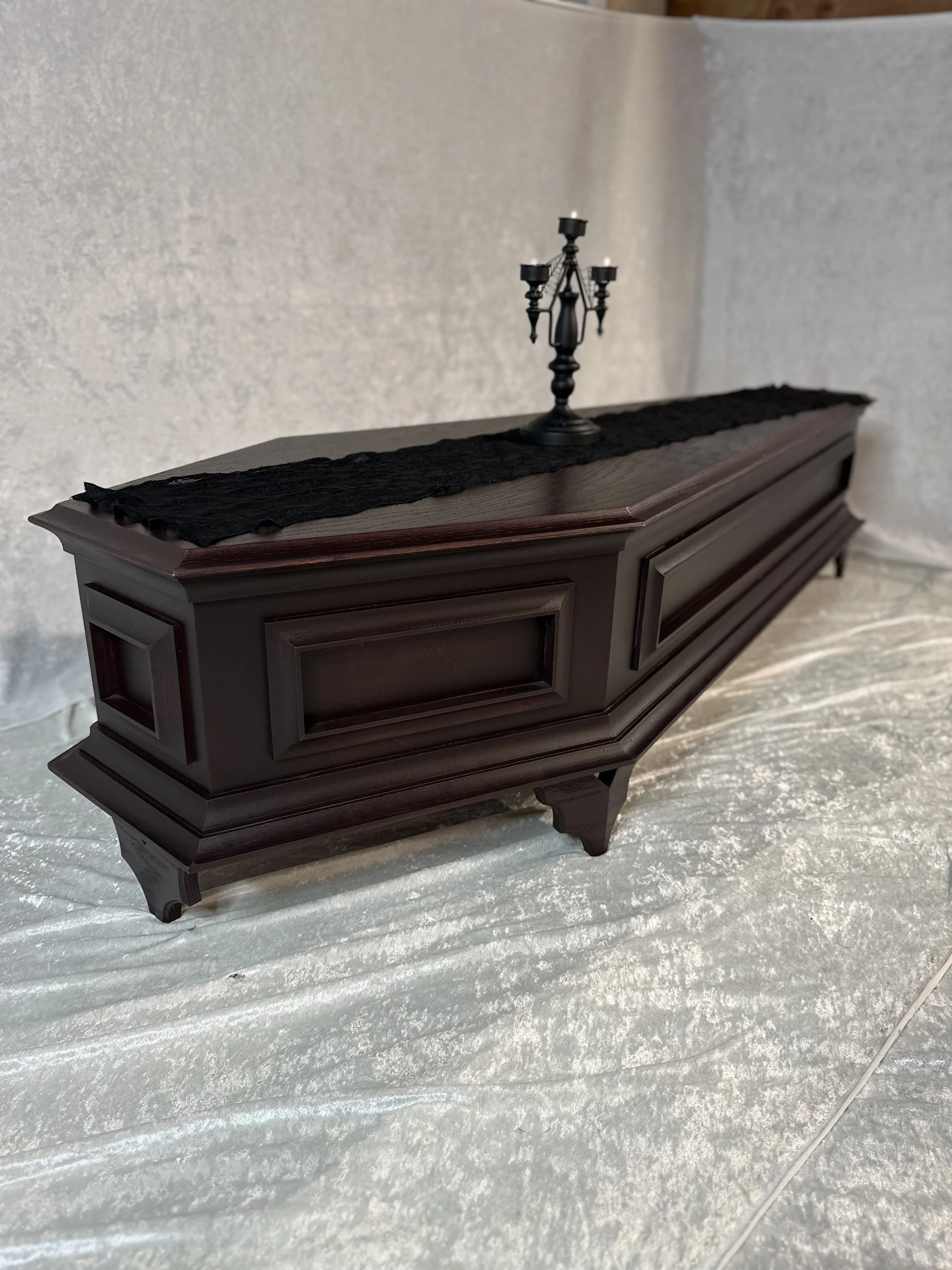 6Ft Coffin Table W/ Bat Winged Legs — Home