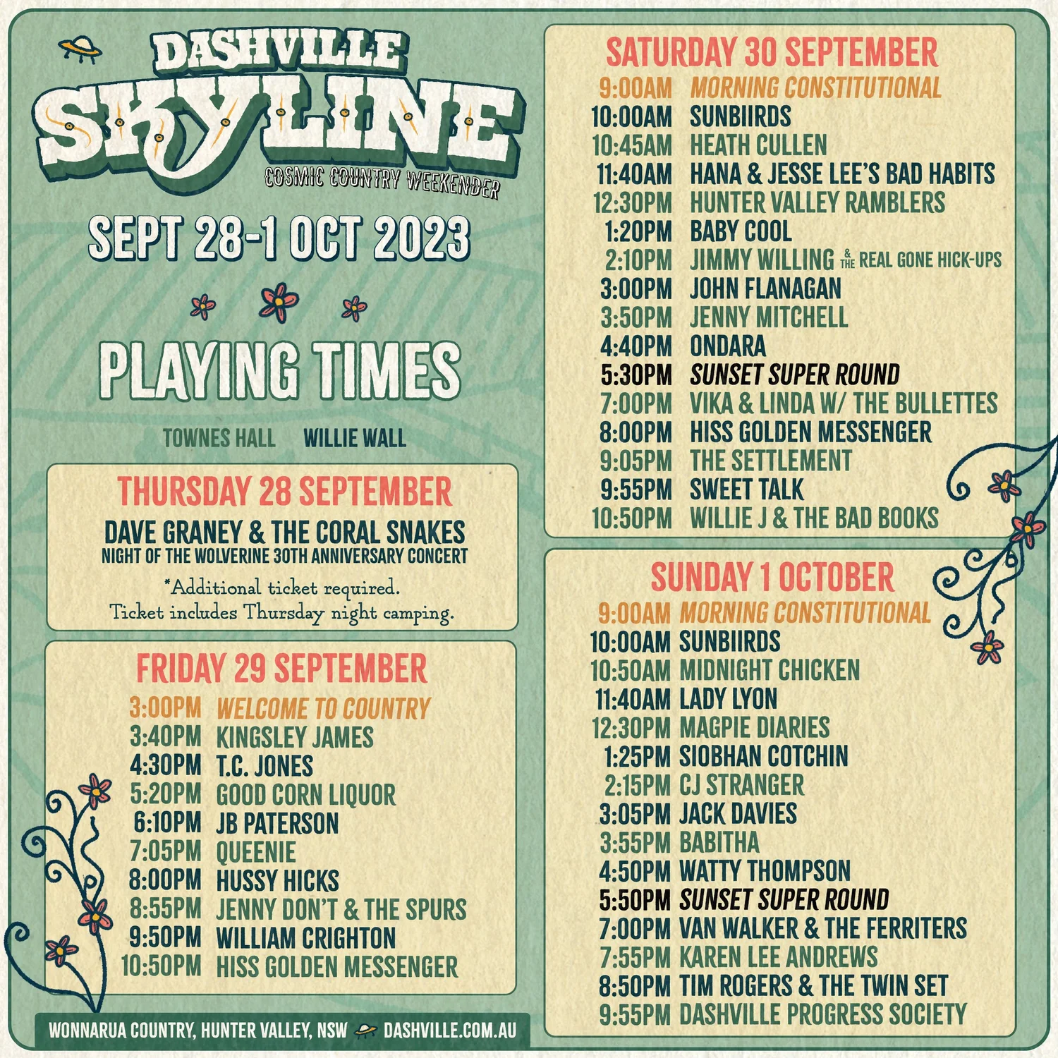 Dashville Skyline - alt-country music festival. Markets, live music ...