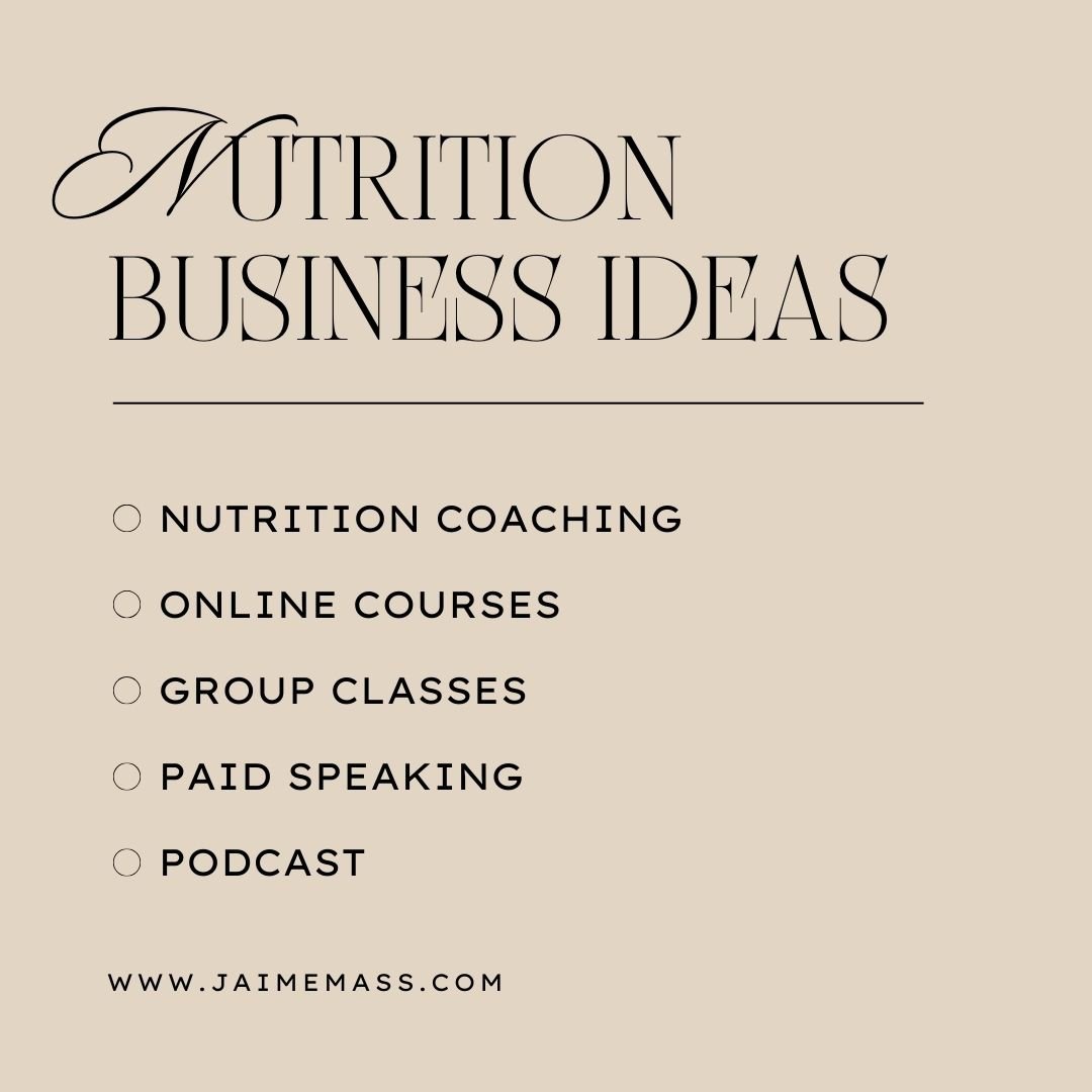 What is a Nutrition Business?