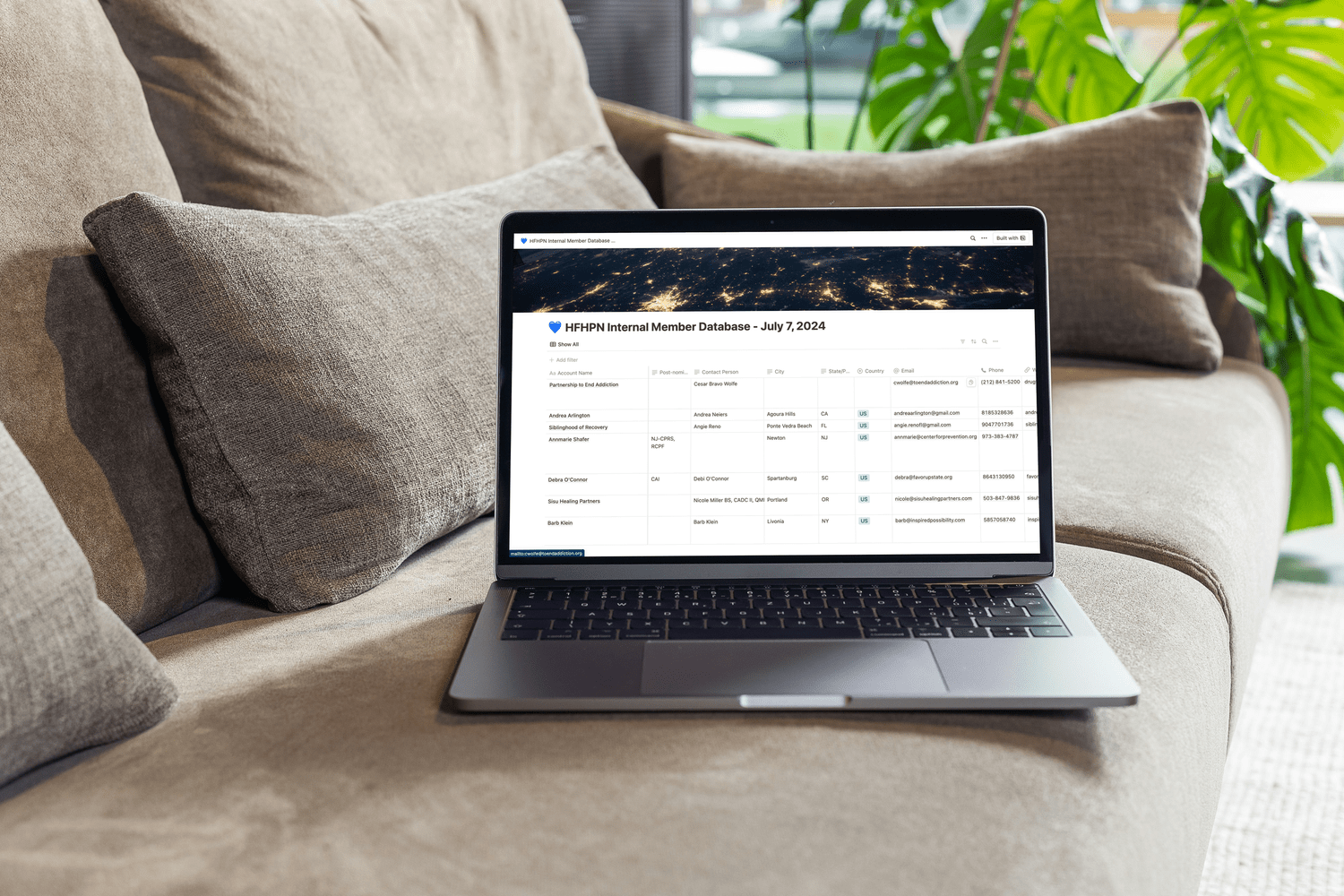Internal Member Database