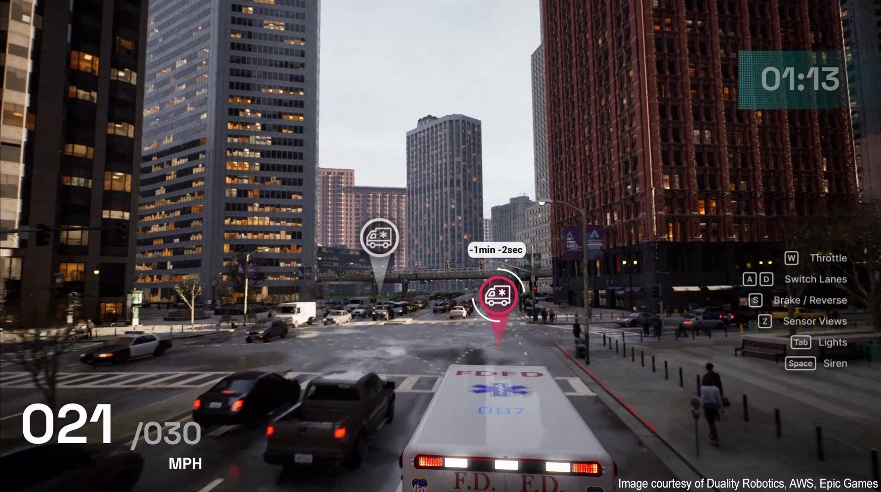 City-scale Simulation with Duality x AWS SimSpace Weaver — Duality