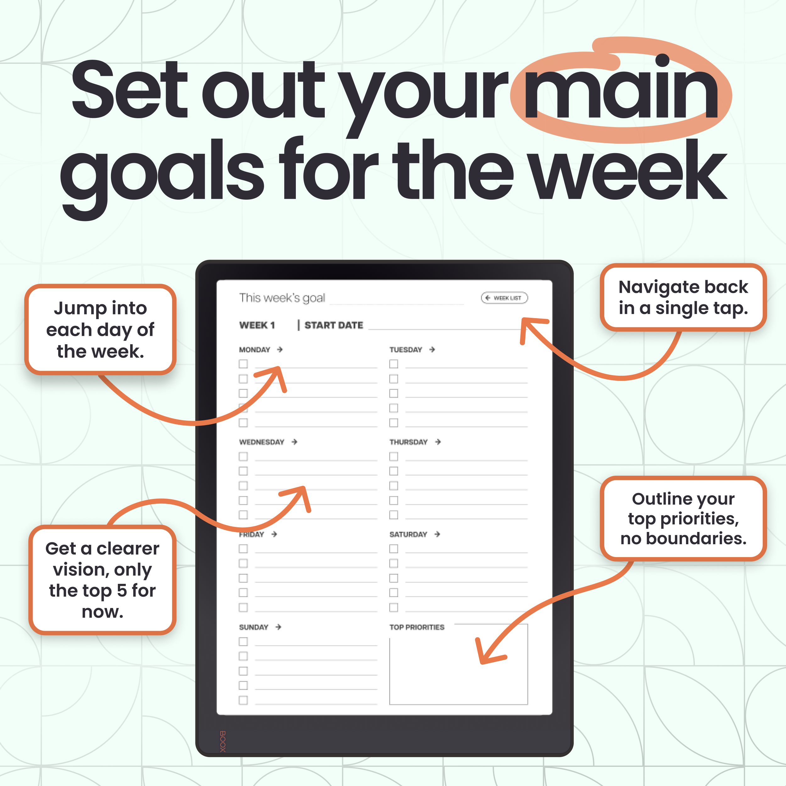 Onyx Boox Daily Journal & Planner — Planning Atlas