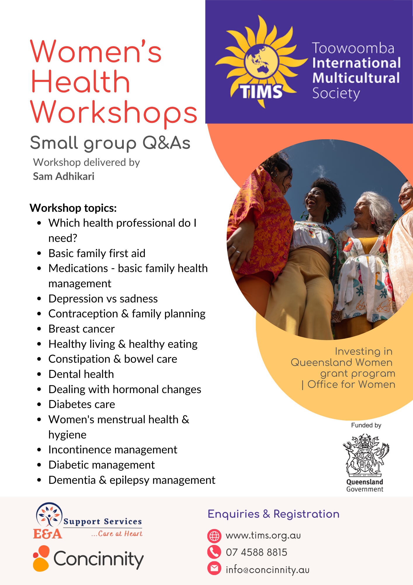 Women's Health Workshops — Toowoomba International Multicultural Society