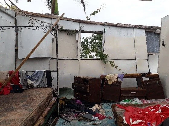 Emergency to temporary shelter in Tonga following TC Gita
