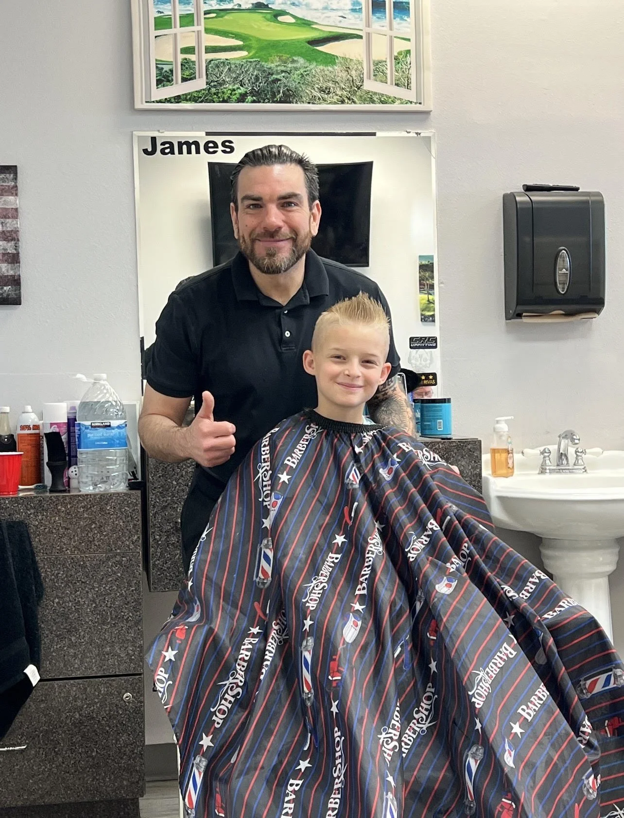 A Hole in One Barbershop