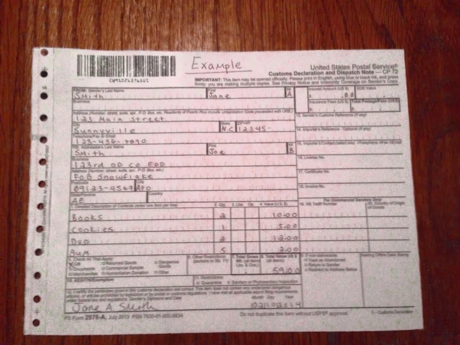 Step by step guide to filling out US Customs Forms — The Salty Rack
