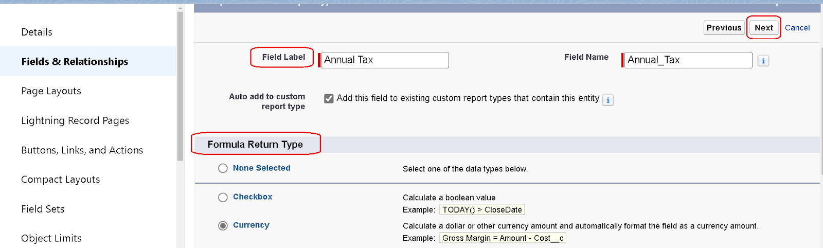 Using Formula Fields in Salesforce