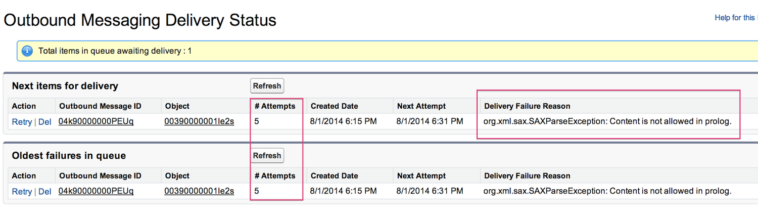Testing SOAP Outbound Messages without failure