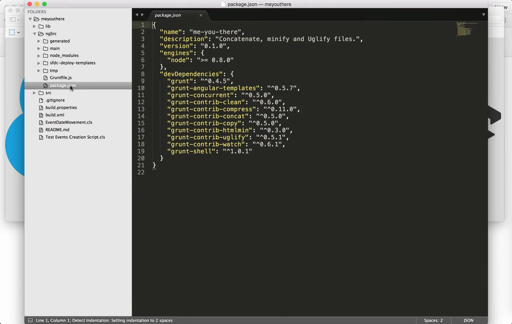 Single Page Angular Apps in Salesforce: Grunt & Node