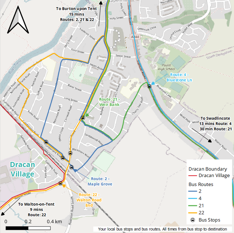 Dracan Village Bus — Drakelow Go