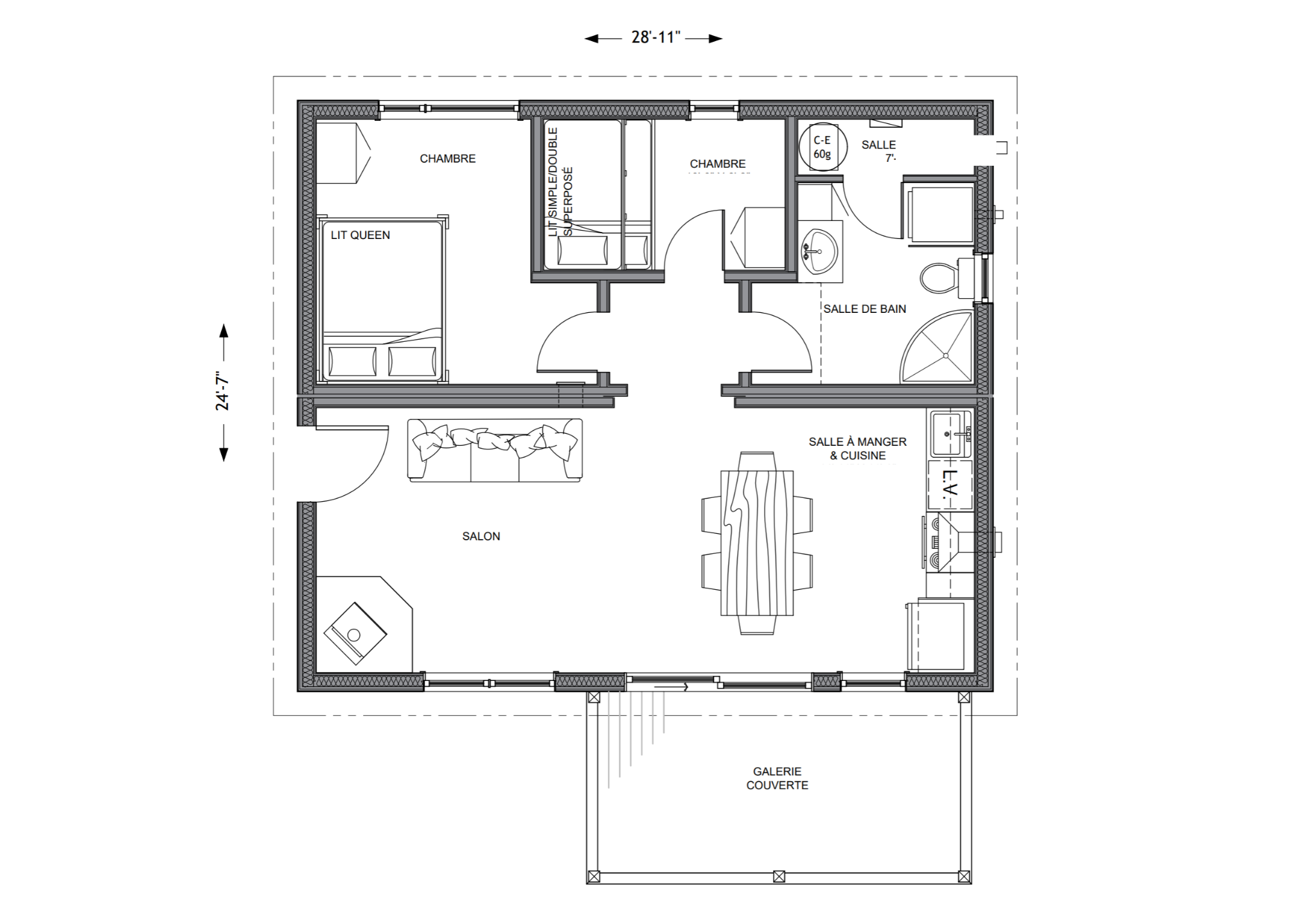 Chalet préfabriqué BORÉA | mini maison — Alexi Modulaire