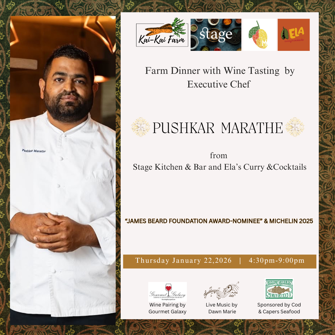Farm Dinner with Wine Tasting by Executive Chef Pushkar Marathe from ...