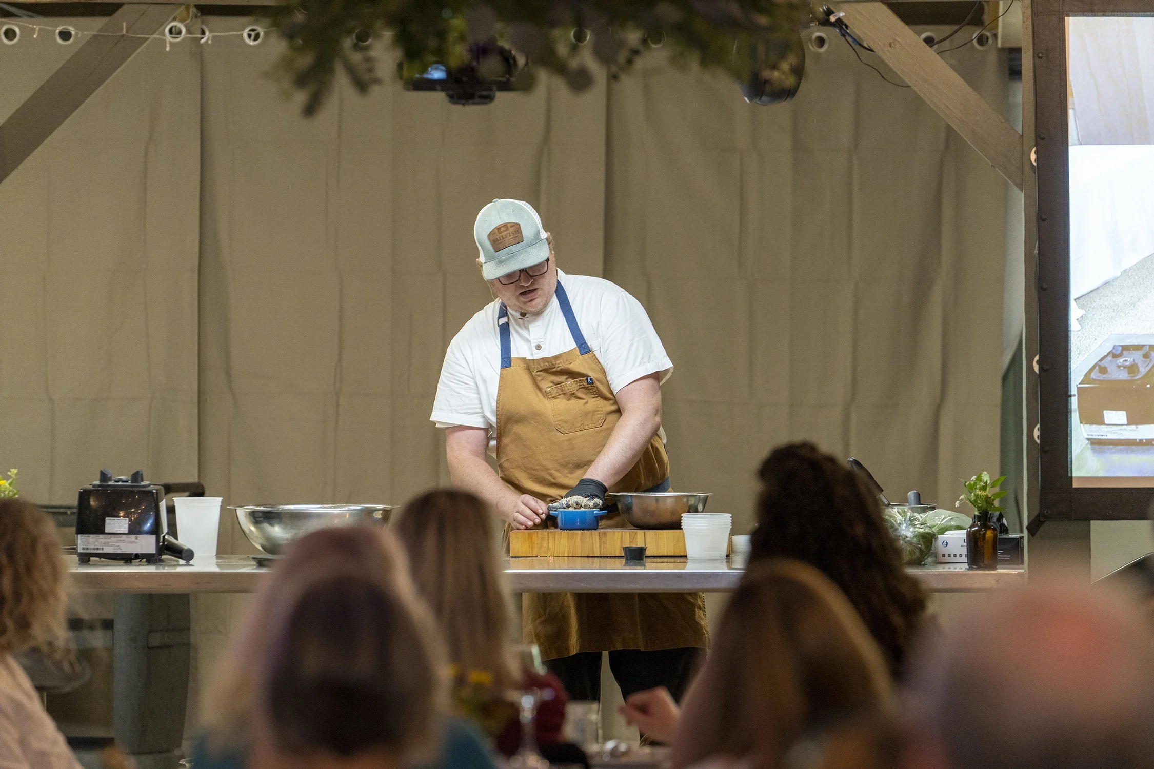 Cooking class without the hands-on watch chefs prepare the meal you eat ...