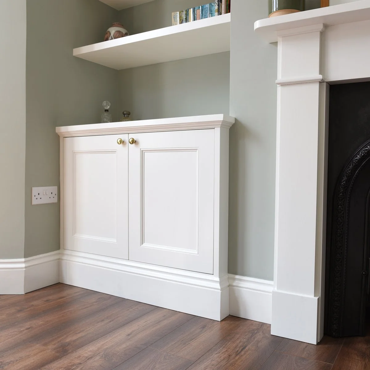 Bespoke Alcove Cabinets & Floating Shelves | Traditional Home Carpentry ...