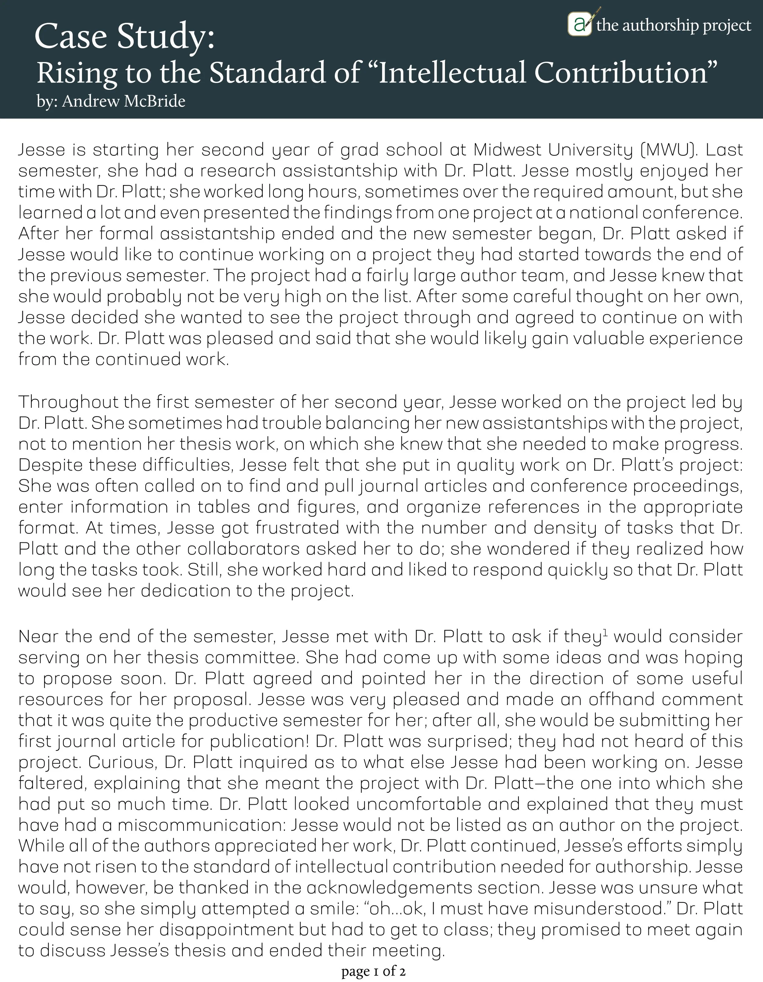 Resources — the authorship project