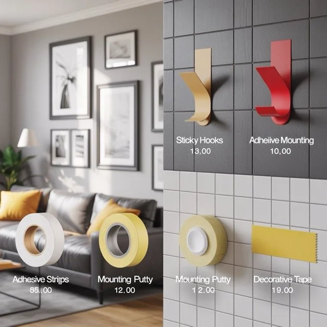 Fixer un tableau sans percer - Astuces et solutions adaptées