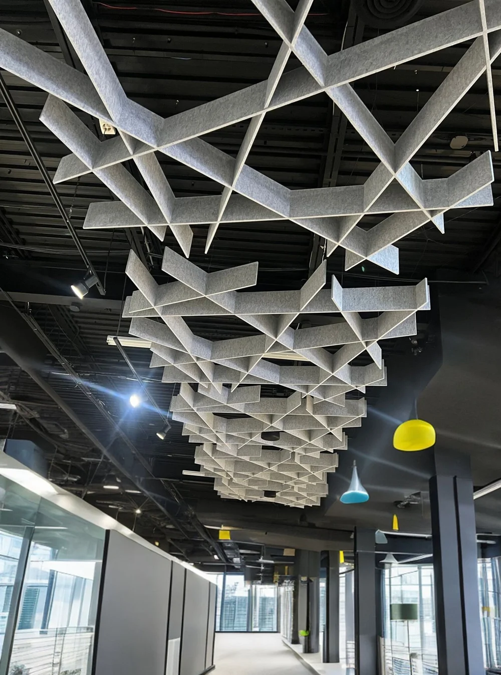 EchoFelt+ Galactic Grid - Acoustic Ceiling Grid — Western Noise Control