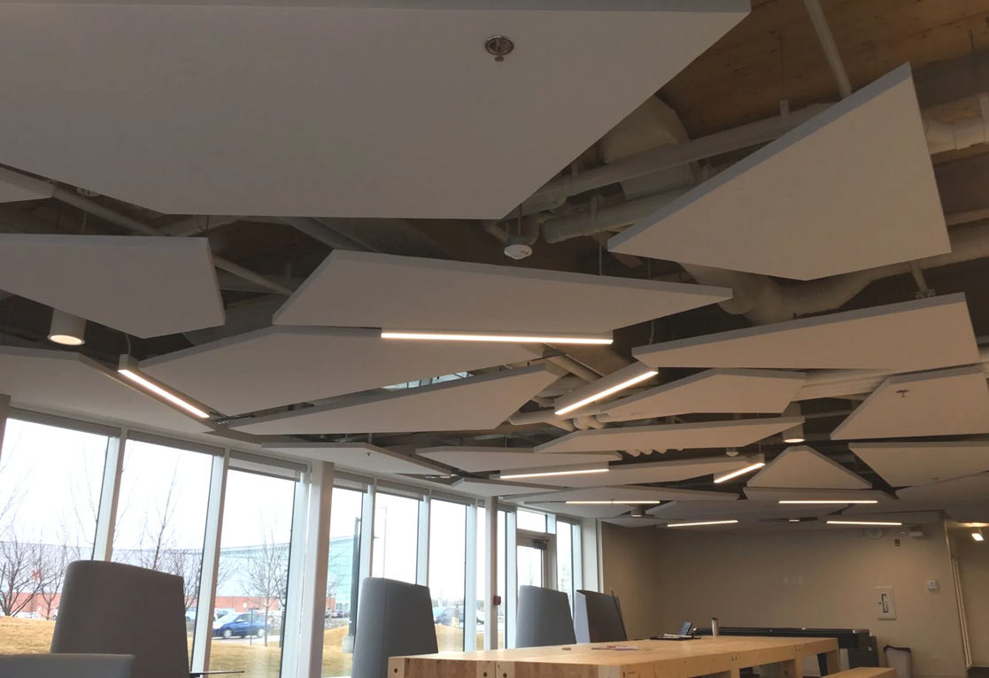 Echotrol professional acoustic ceiling clouds are Canadian-Made in ...