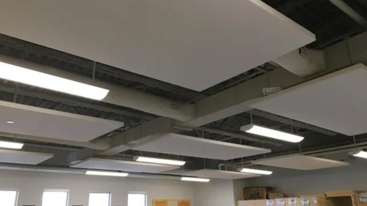 Echotrol professional acoustic ceiling clouds are Canadian-Made in ...
