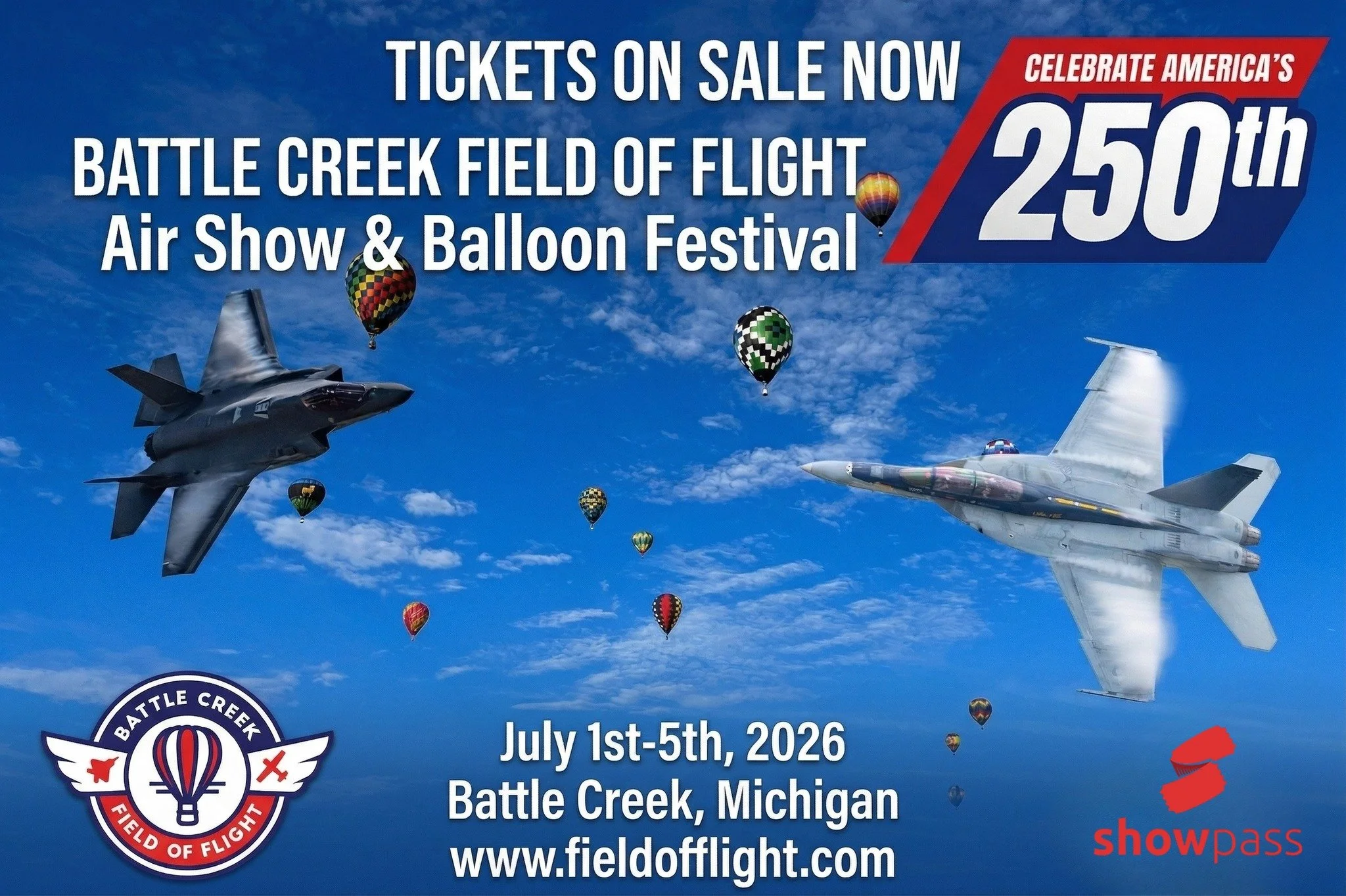 Battle Creek Field of Flight Air Show & Balloon Festival — In Flight USA