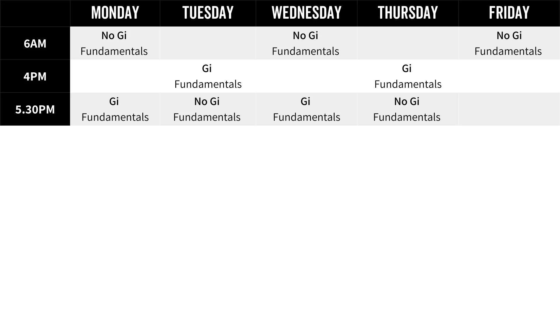 Timetable — Chess Club Kawana
