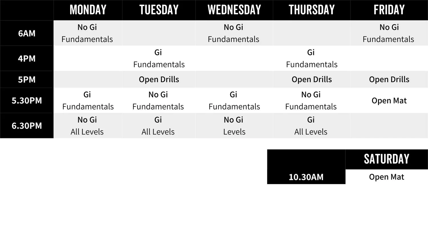 Timetable — Chess Club Kawana