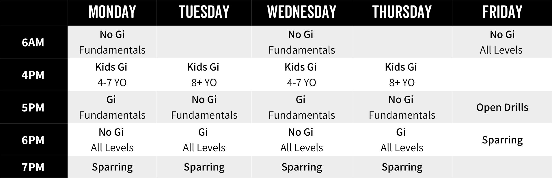 Timetable — Chess Club Kawana