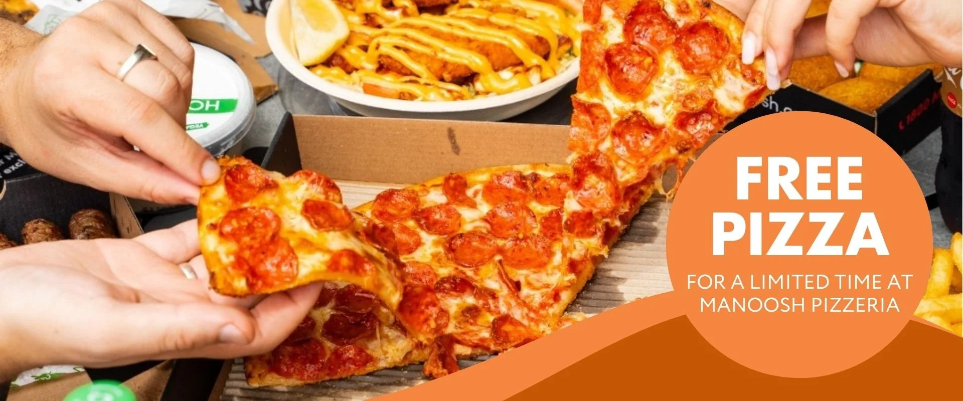 LIMITED TIME FREE PIZZA — THORNLEIGH MARKETPLACE