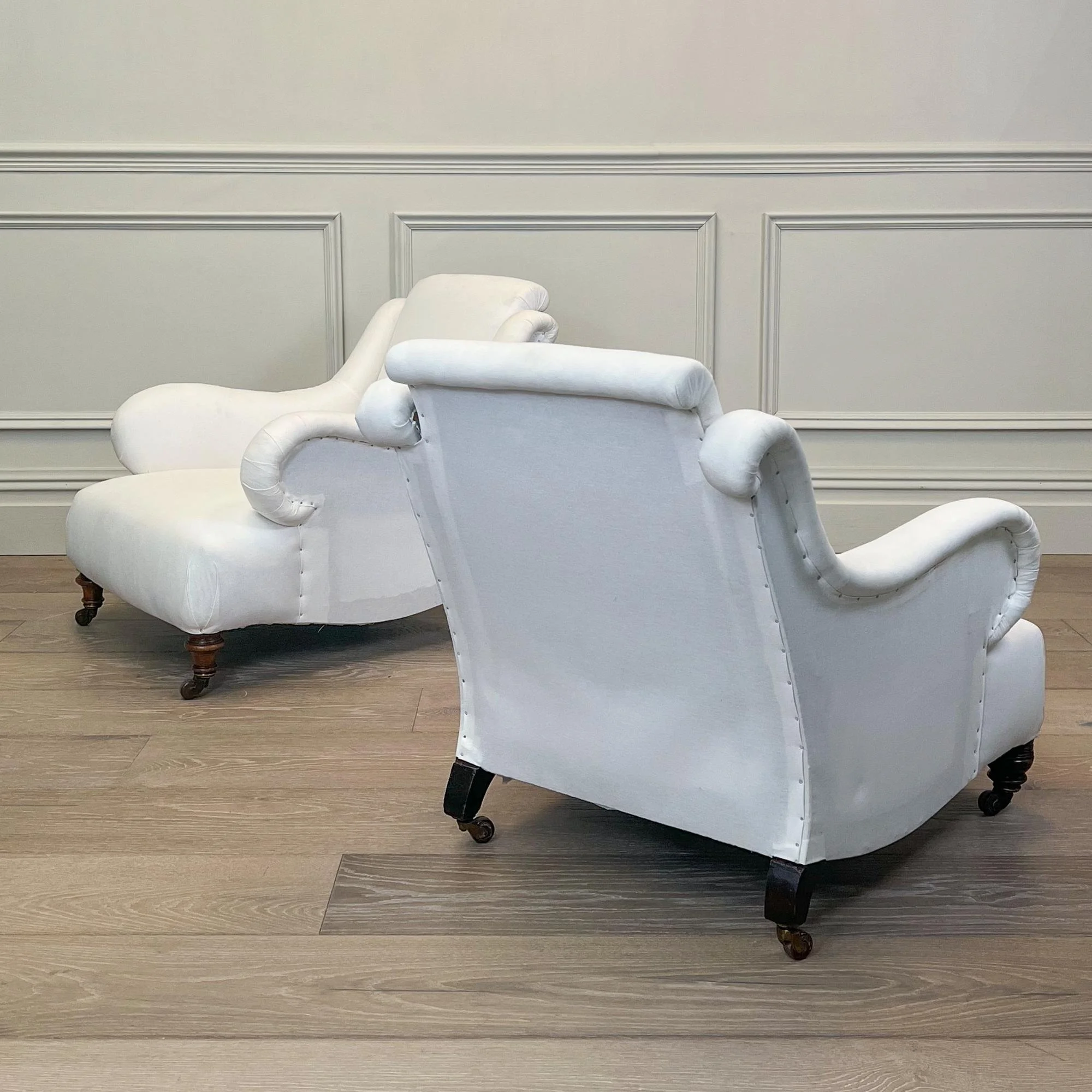 1890's Ball and Claw Victorian Armchairs — The Odd Chair Company