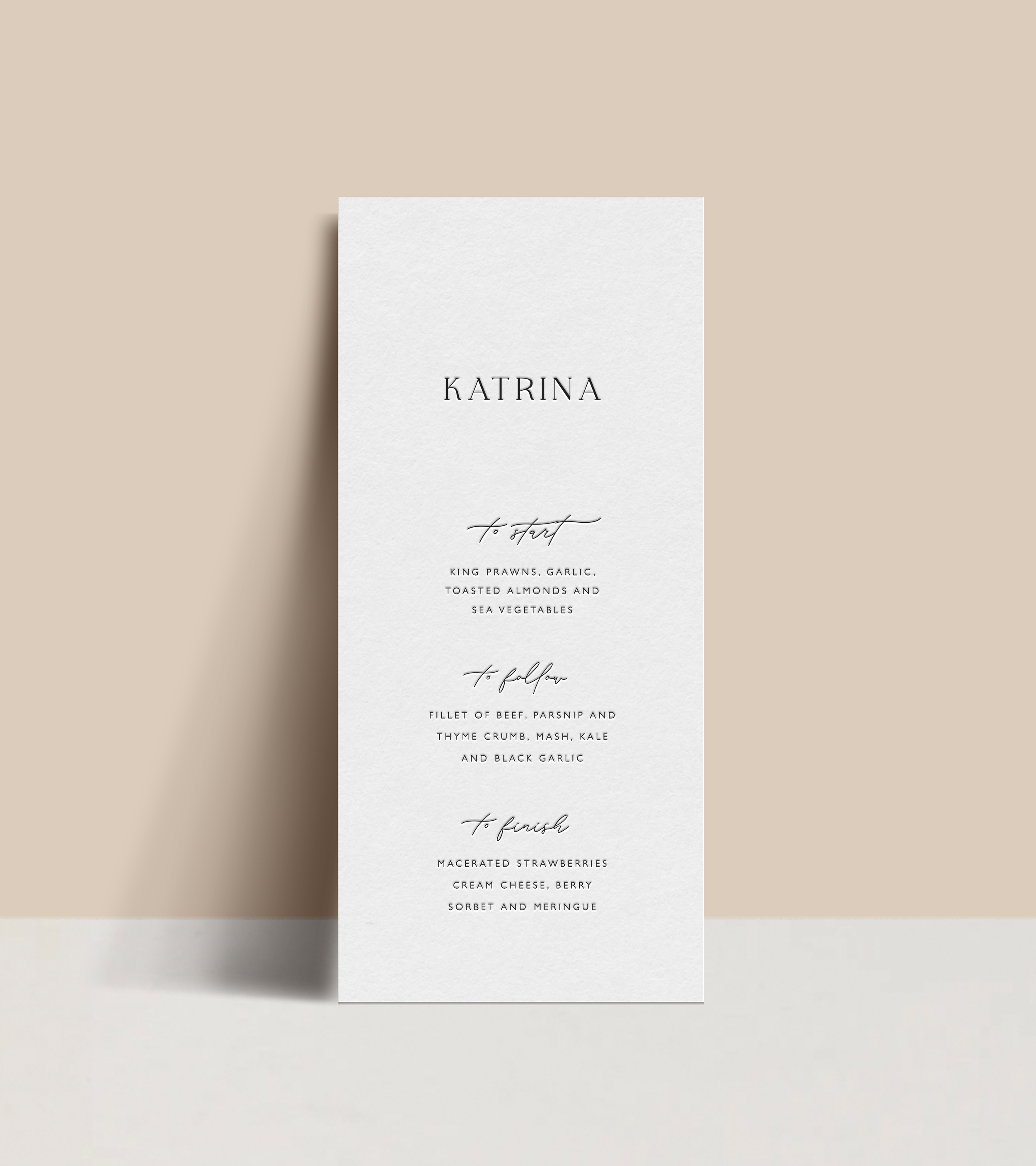 Menus — Stamp Design Co | Luxury Wedding Stationery