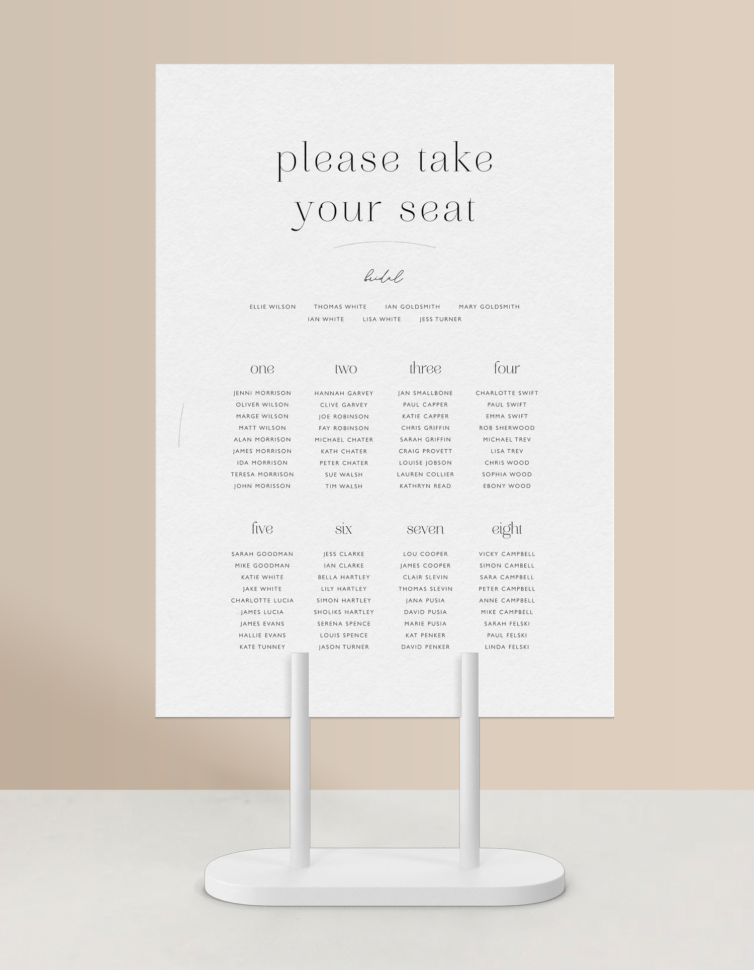 Seating Charts — Stamp Design Co | Luxury Wedding Stationery