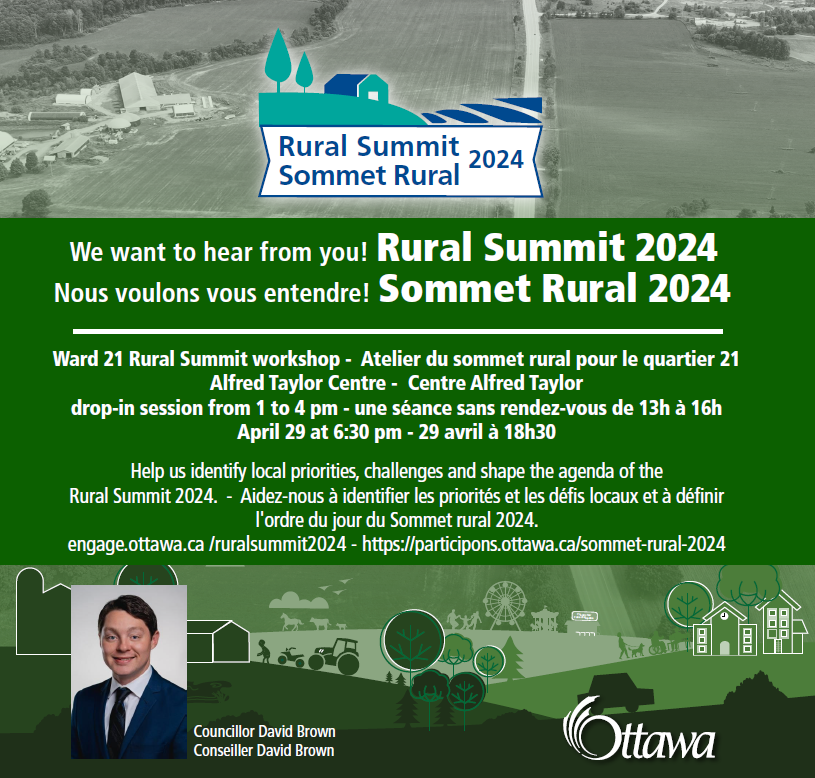 Rural Summit Update — Ward 21 (Rideau-Jock)