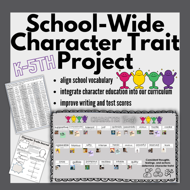 Implementing Character Trait Vocabulary Across the Grades — Reading Rev