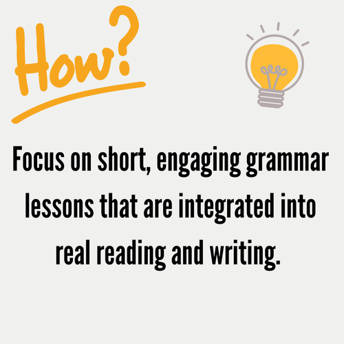 The Why & How of Teaching Grammar — Reading Rev