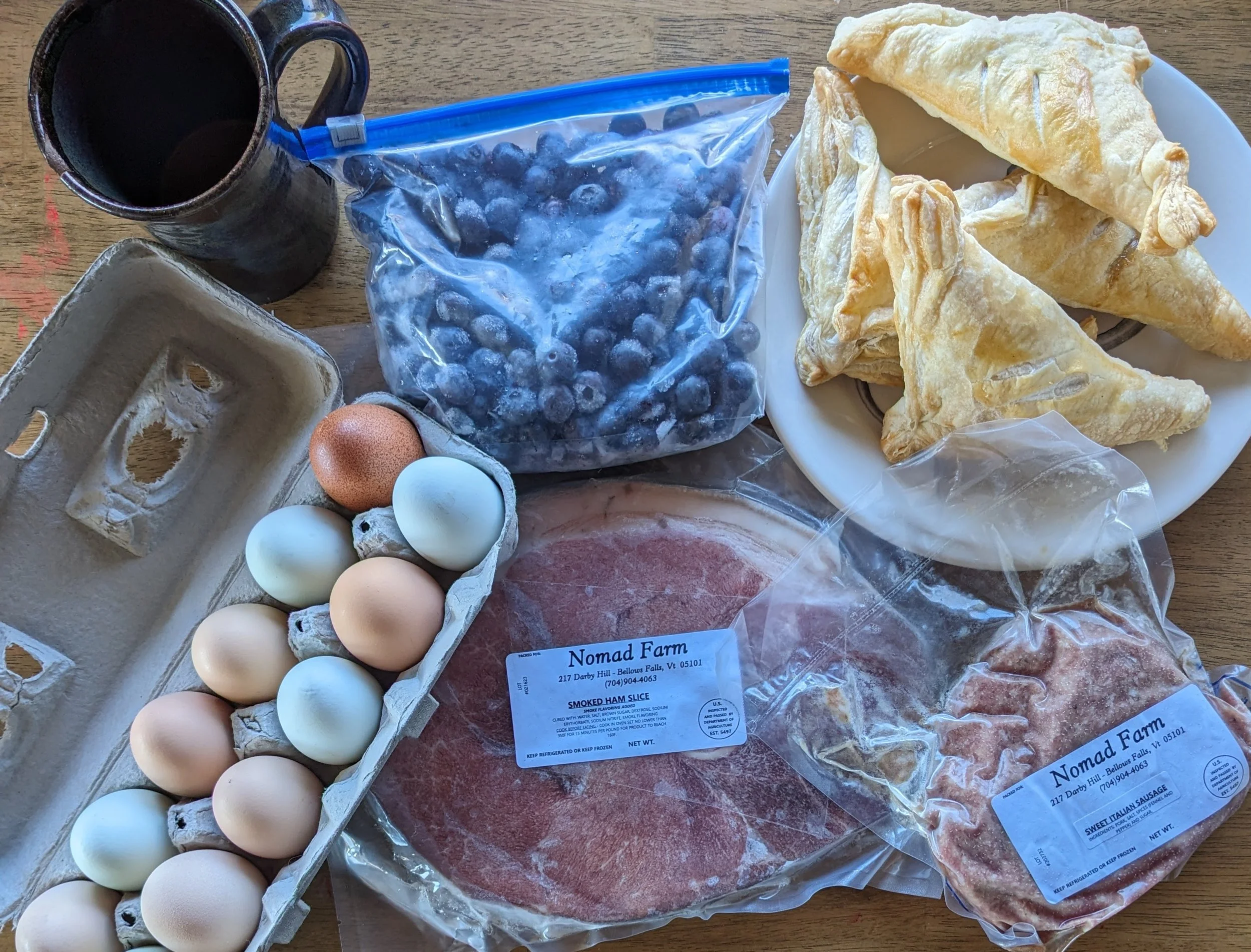 breakfast delivery package — Nomad Farm, Vermont
