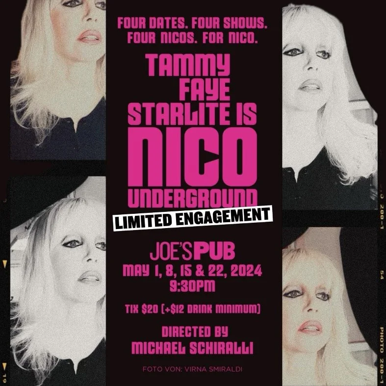 Tammy Faye Starlite to Become Nico Again — The Jersey Sound