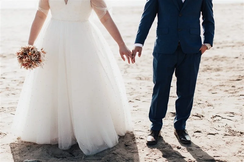Elopement beach wedding in Devon — EMMA BARROW