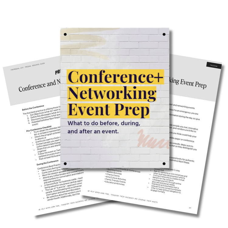 Conference and Networking Event Prep Guide | Prequal