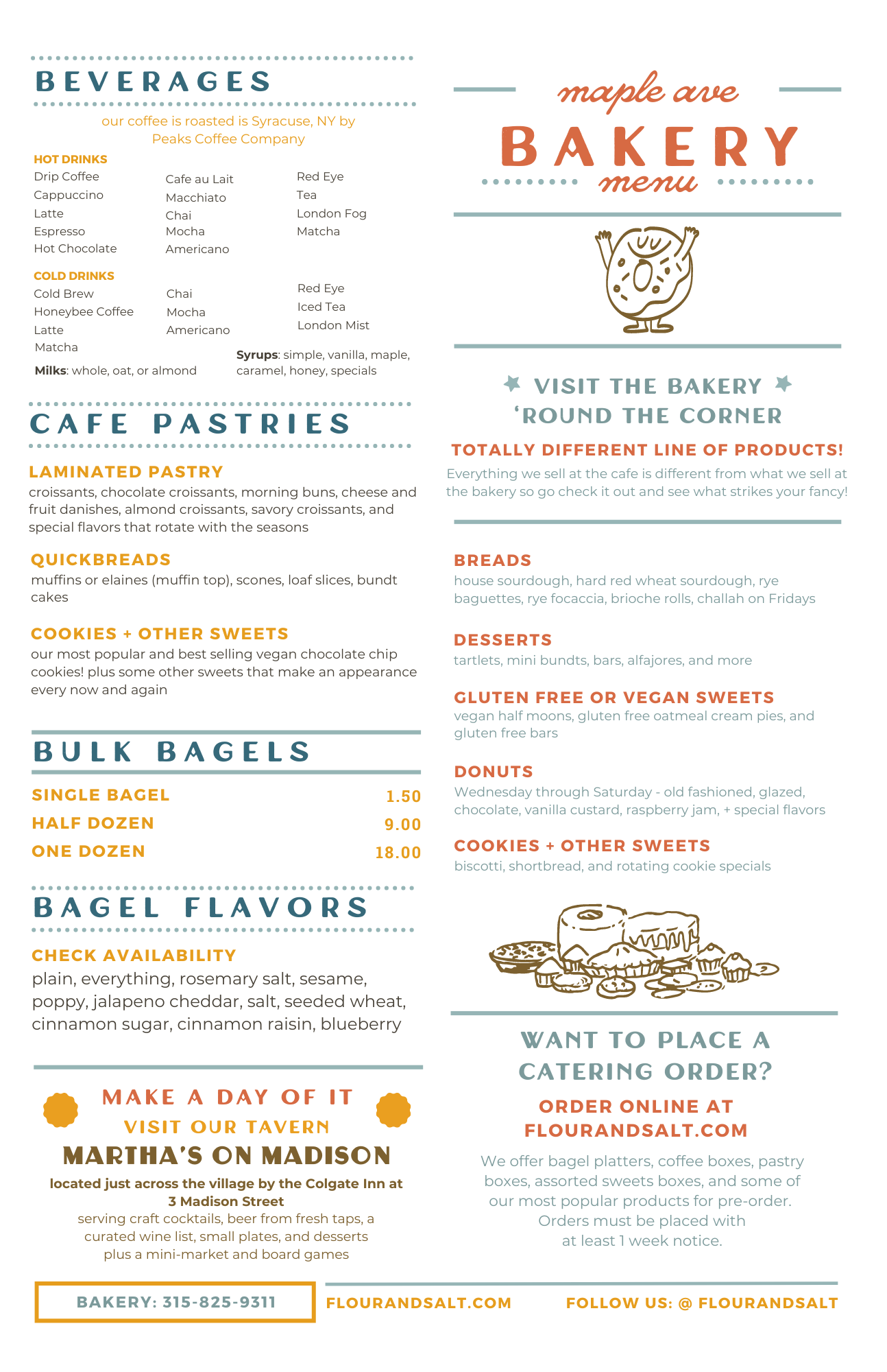 menu — Flour & Salt