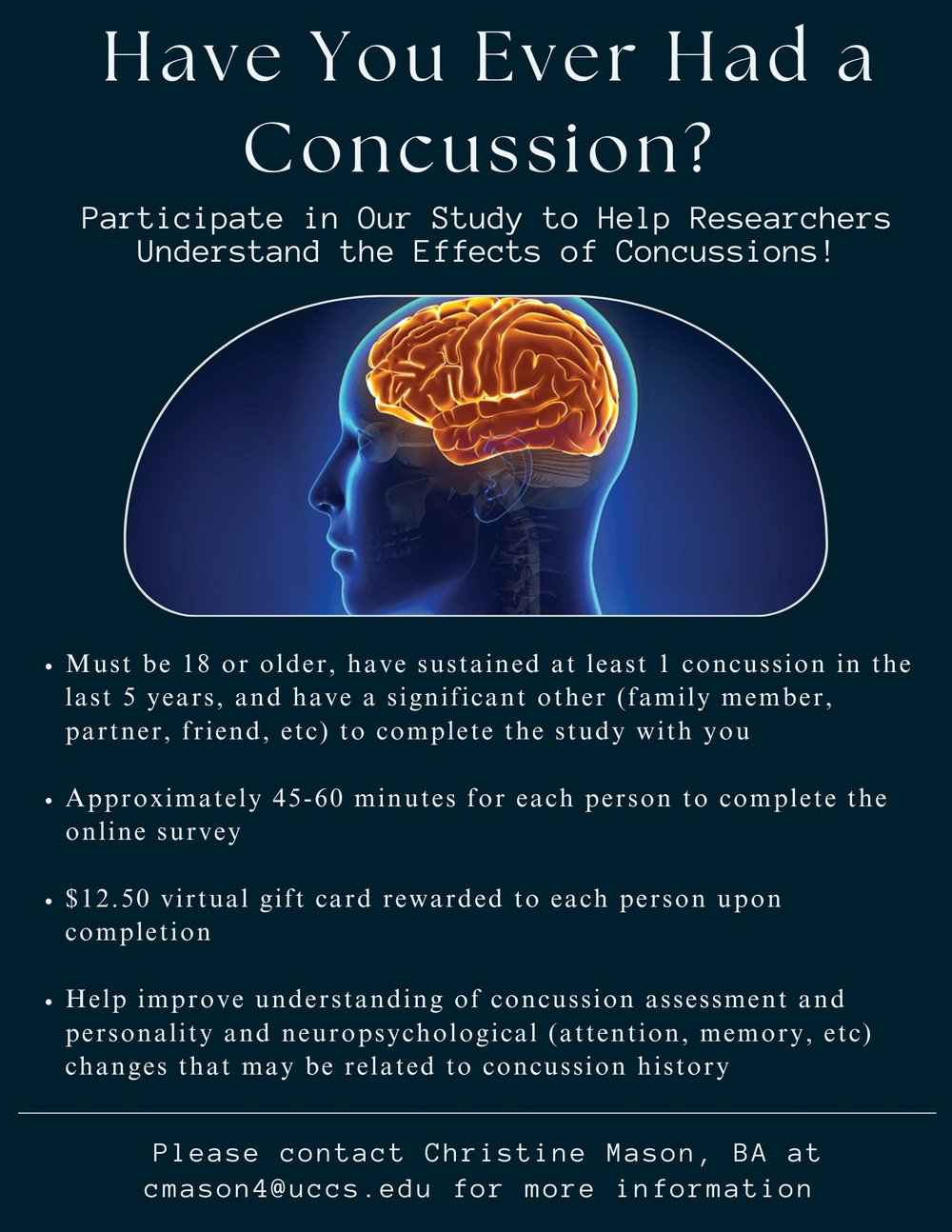 Participate in an online study assessing neuropsychological symptoms ...