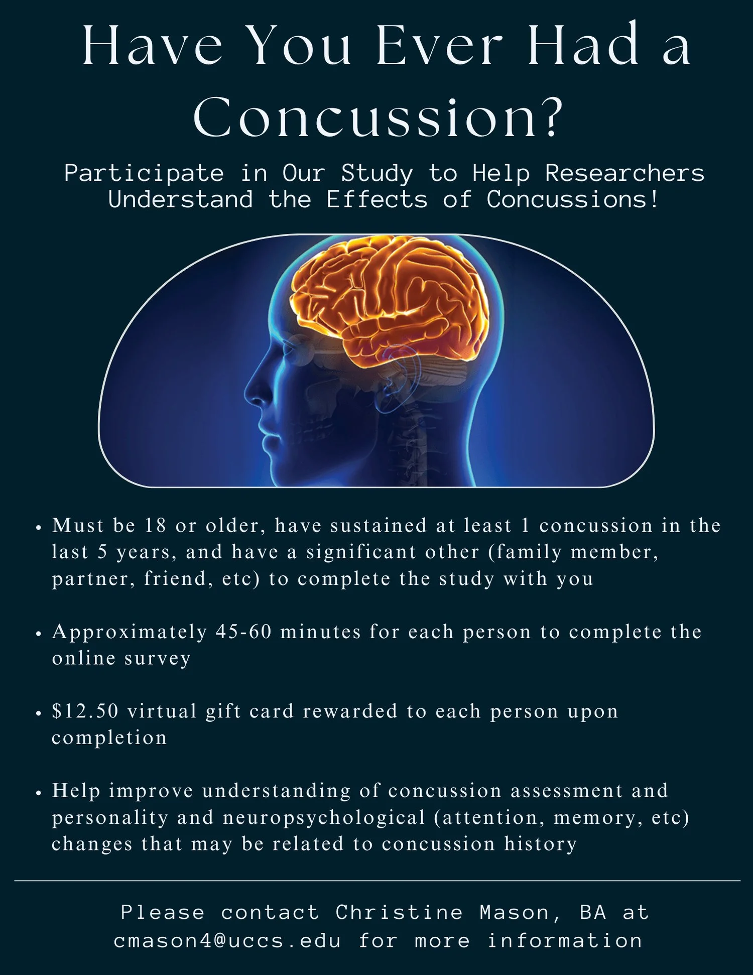 Participate in an online study assessing neuropsychological symptoms ...
