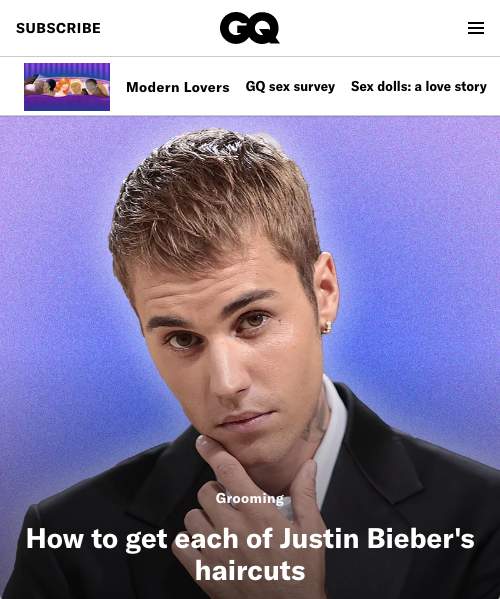 How to get Justin Bieber’s haircuts — Woolf Kings X